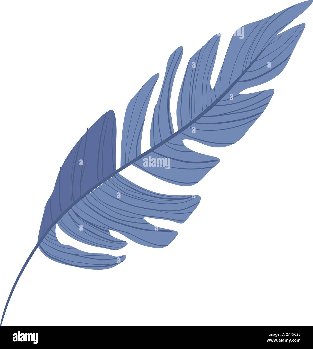 Isolated tropical blue leaf vector design Stock Vector Image & Art - Alamy
