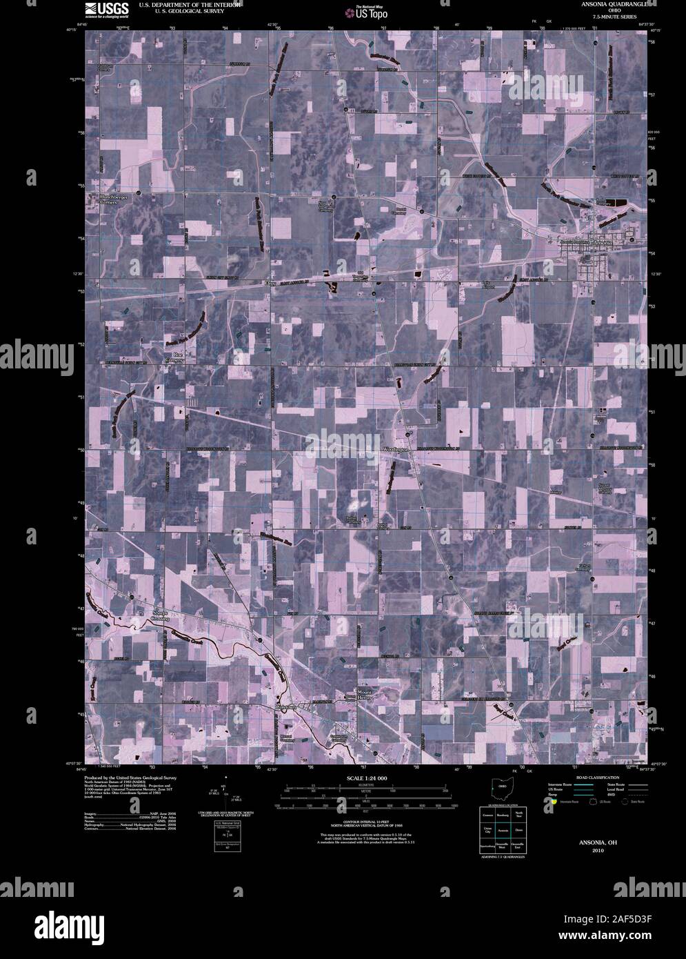 Ansonia map hi-res stock photography and images - Alamy