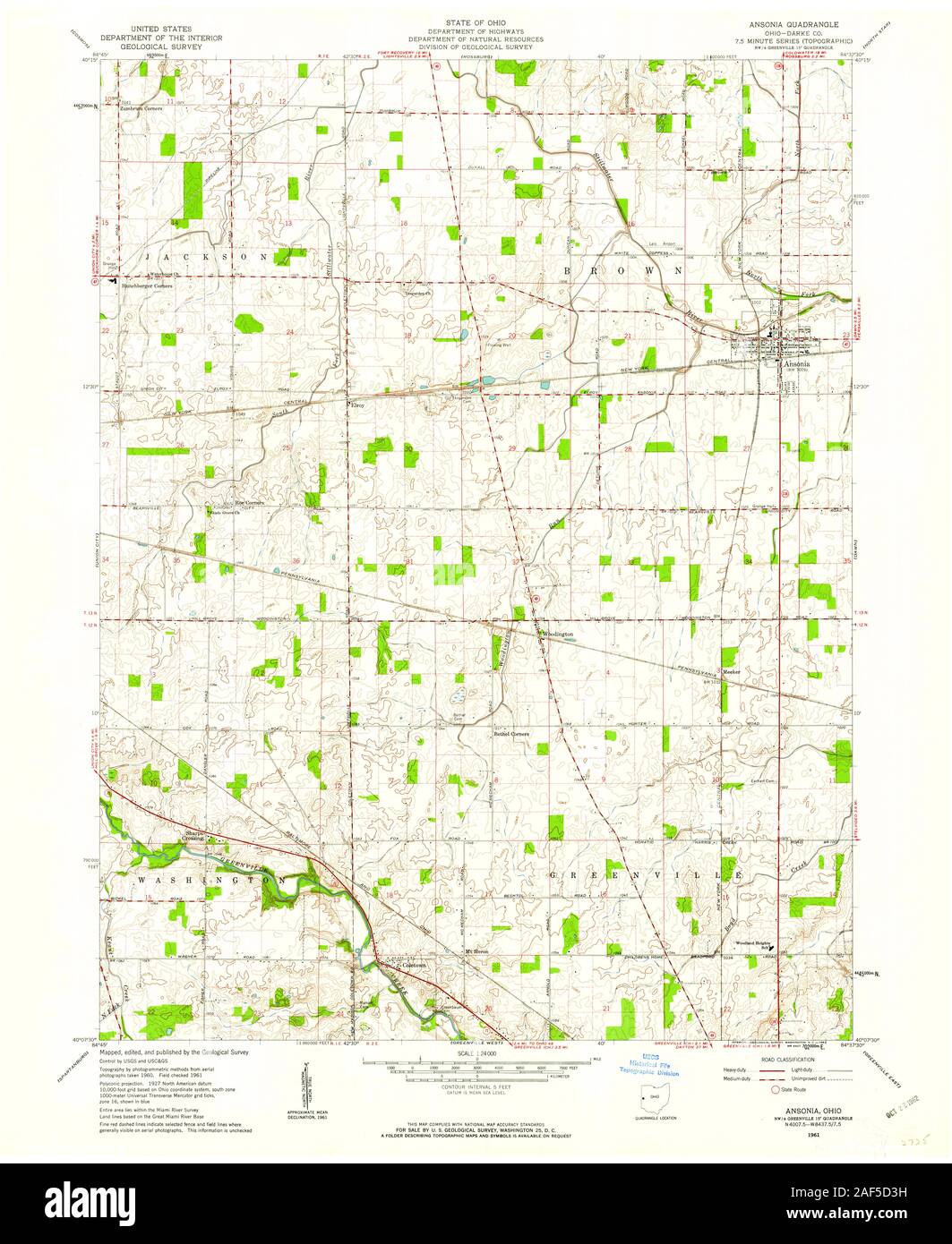 Map of ansonia hi-res stock photography and images - Alamy