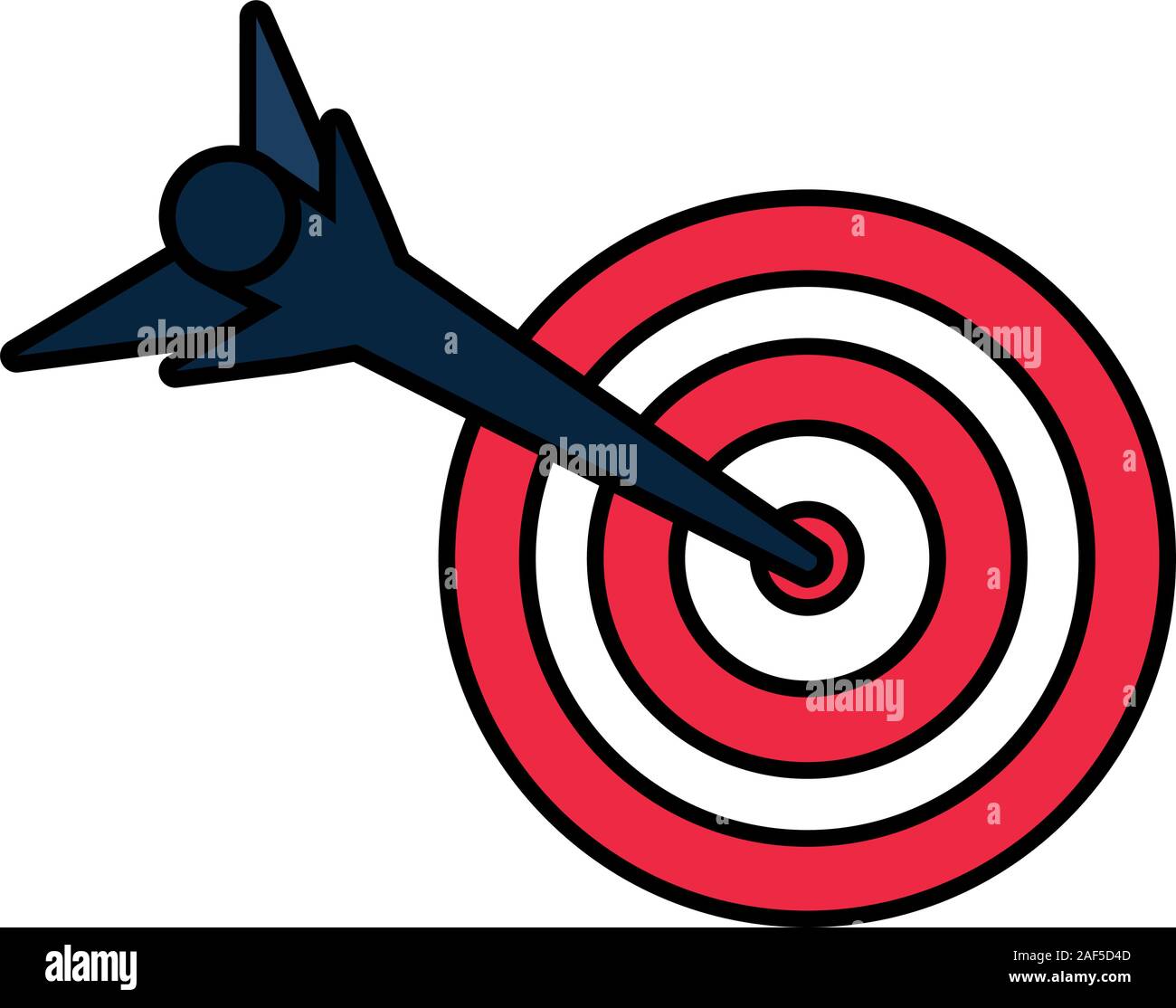 target shooting on white background vector illustration design Stock ...