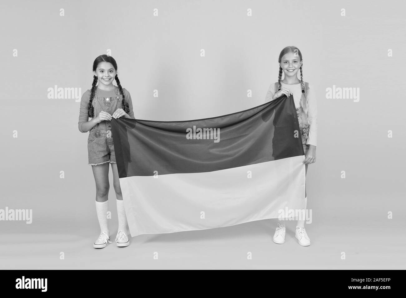 Patriotism respect and love to motherland. National identity concept ...