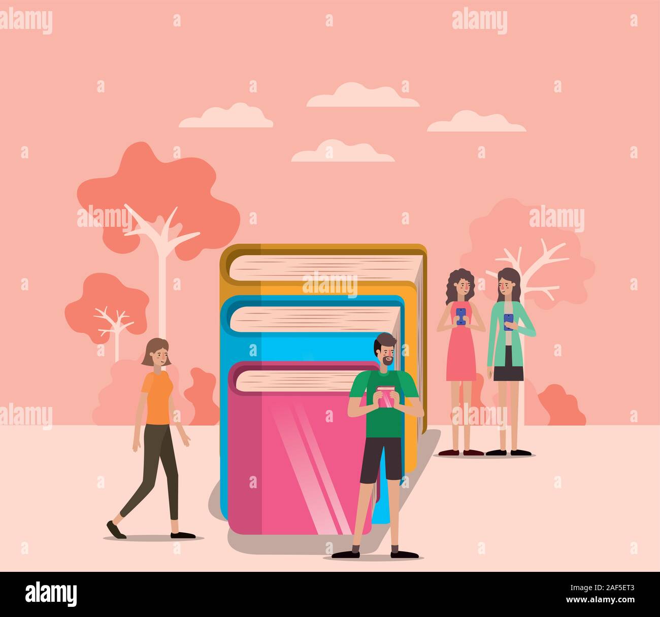 People and elearning concept vector design Stock Vector Image & Art - Alamy