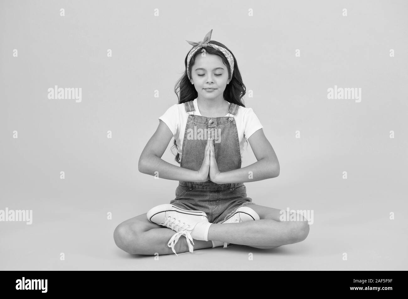 Mindfulness practice Black and White Stock Photos & Images - Alamy