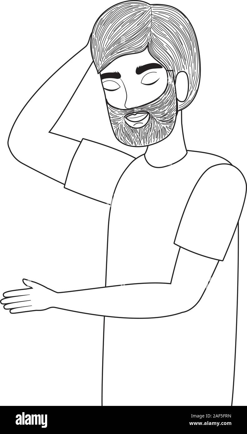 Man cartoon drawing vector design Stock Vector Image & Art - Alamy