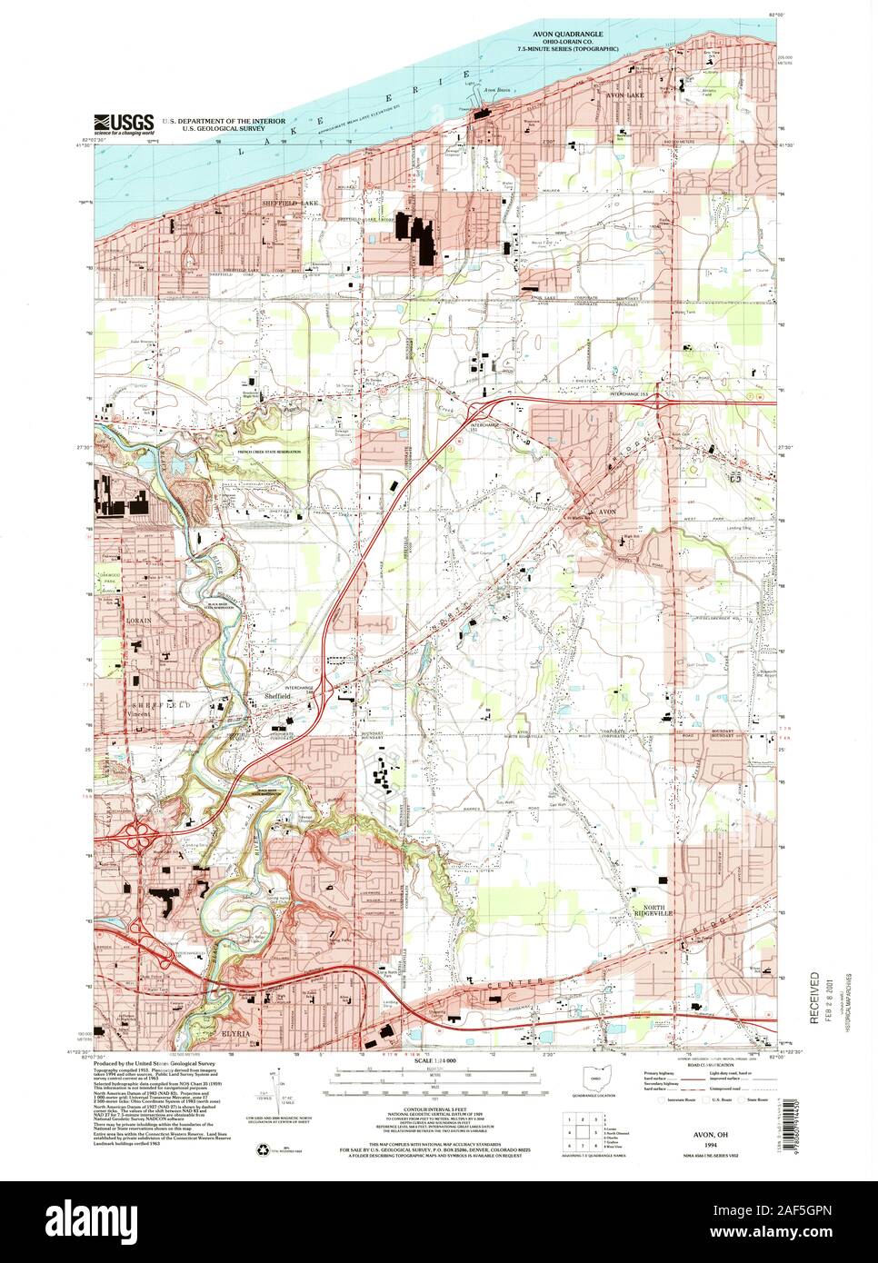 Map of avon ohio Cut Out Stock Images & Pictures - Alamy