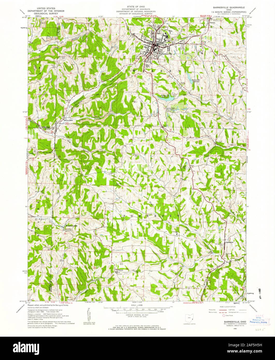 Map of barnesville Cut Out Stock Images & Pictures - Alamy