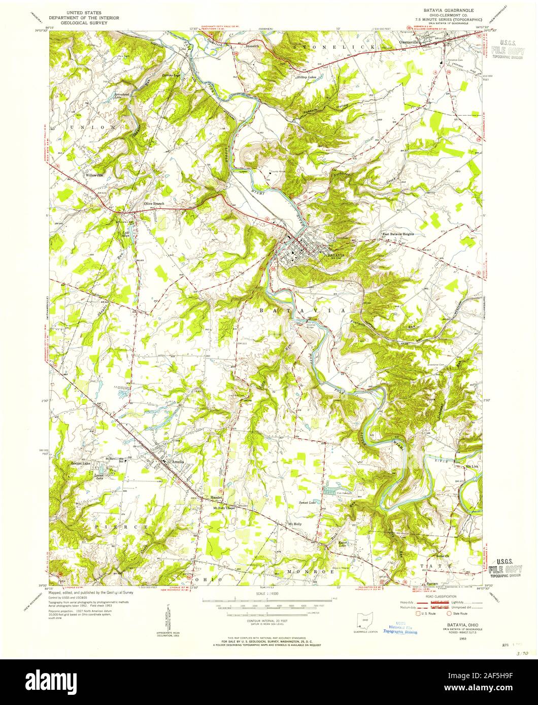 Batavia map Cut Out Stock Images & Pictures - Alamy