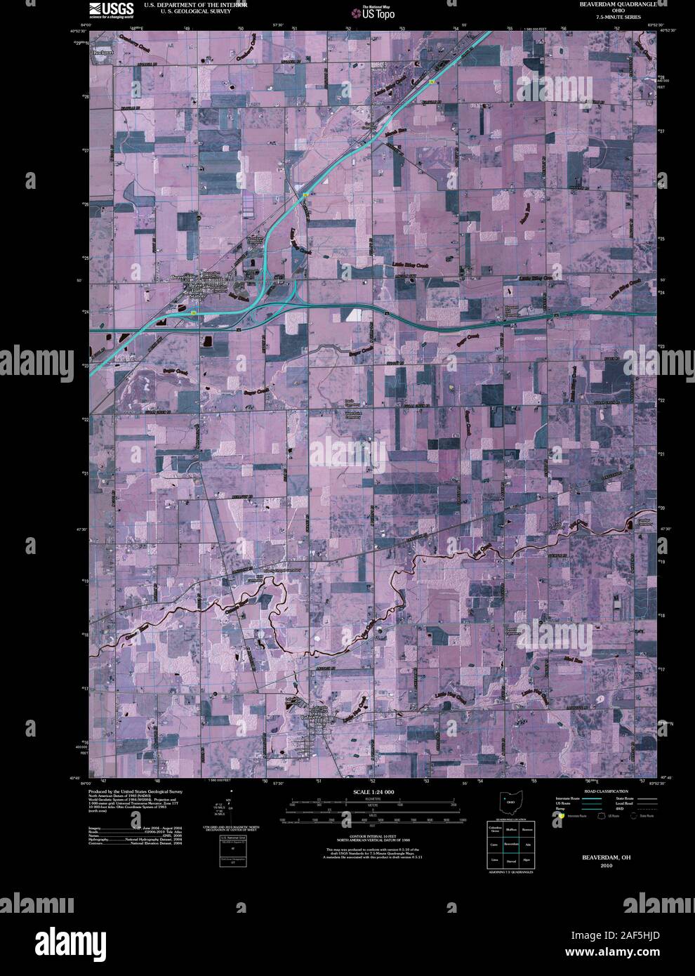 Map of beaverdam hi-res stock photography and images - Alamy