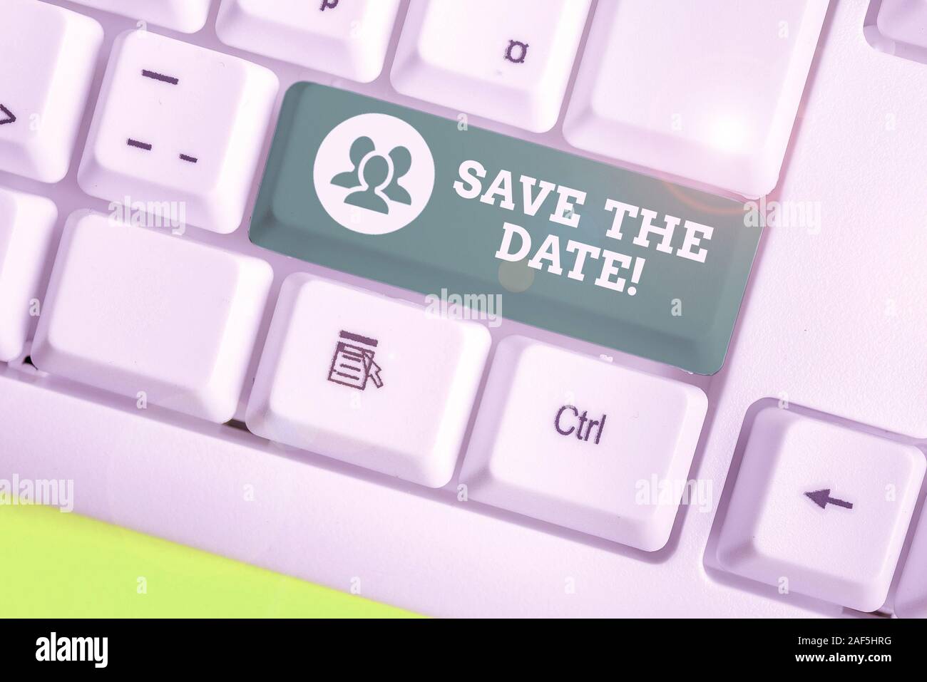 Word writing text Save The Date. Business photo showcasing remember not schedule anything else ...