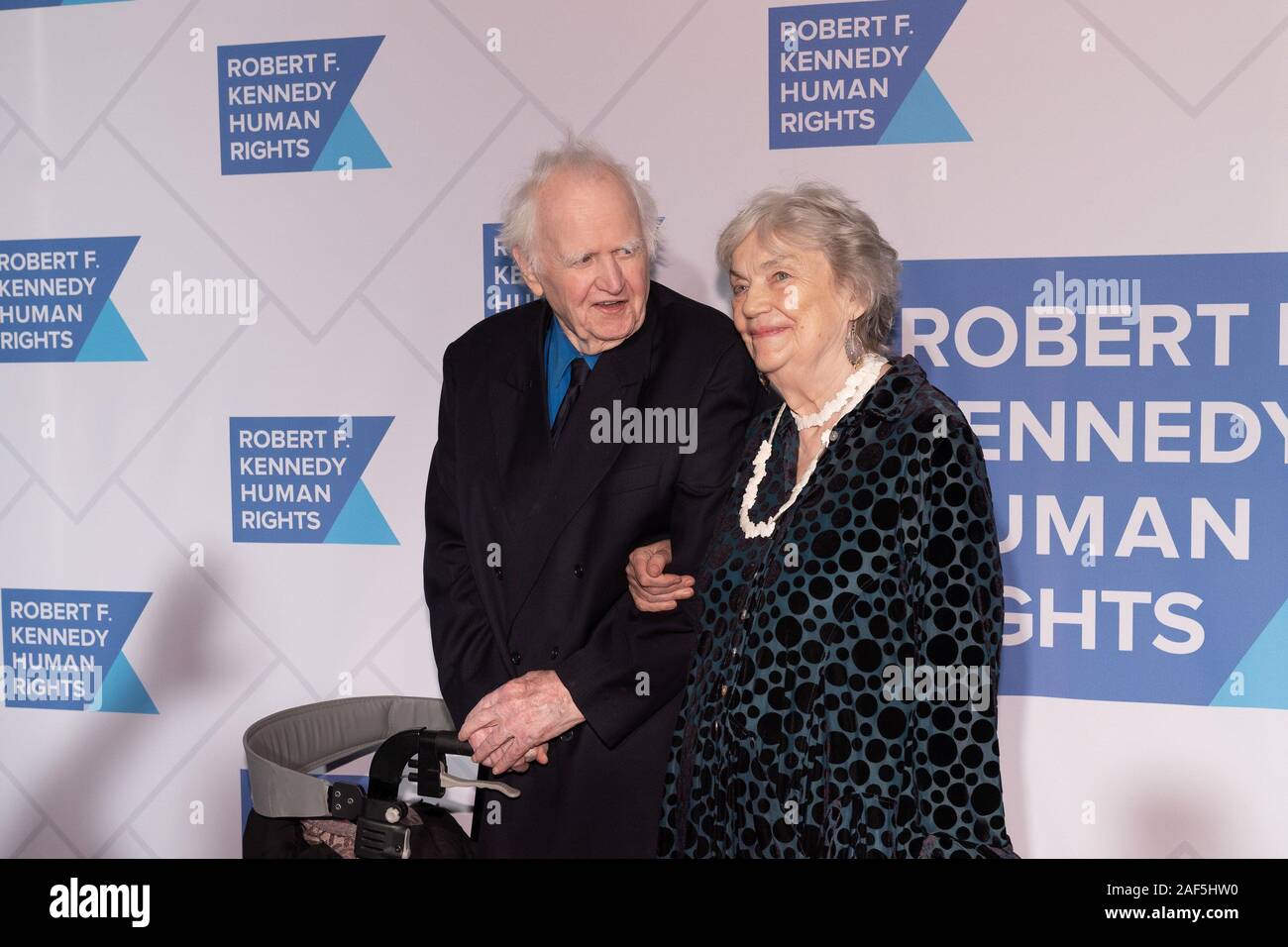 New York, NY, USA. 12th Dec, 2019. Malachy McCourt, Diana McCourt at ...
