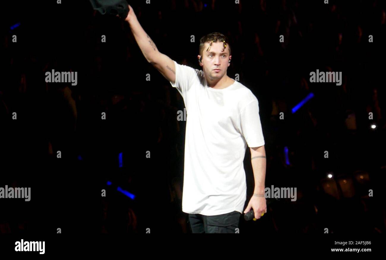 Anaheim, California, USA 8th December 2019 Tyler Joseph of Twenty One ...