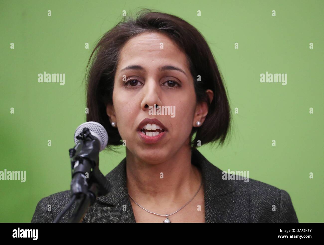 Lib Dem candidate Munira Wilson speaks after winning the Twickenham ...