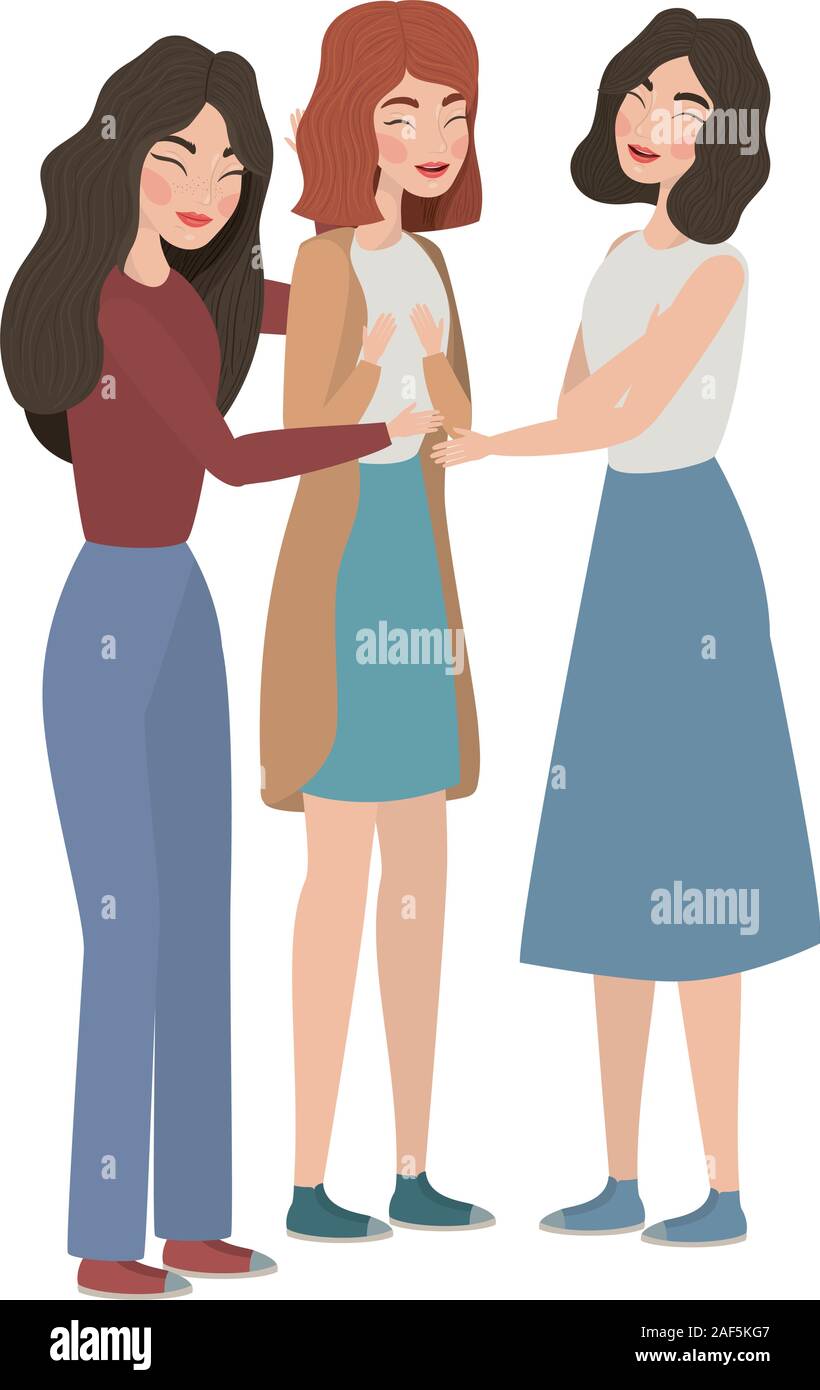 Isolated women cartoon drawing vector design Stock Vector Image & Art ...