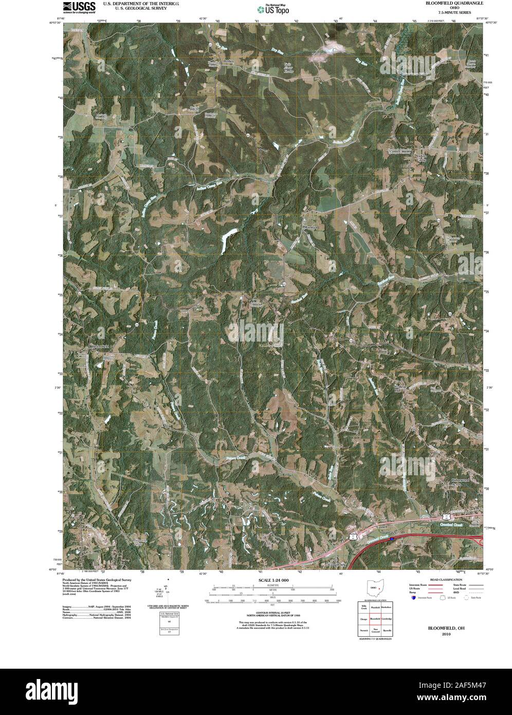 Map of bloomfield hi-res stock photography and images - Alamy