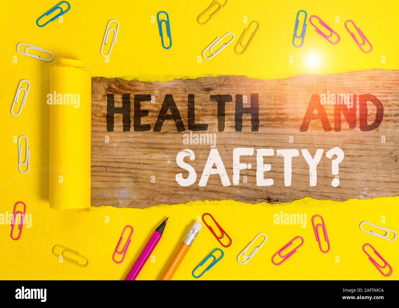 Handwriting text writing Health And Safety Question. Conceptual photo ...