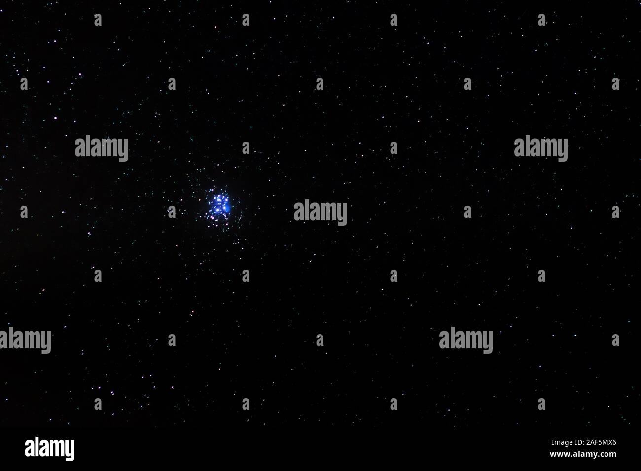 The Pleiades or Seven Sisters star cluster also known as M45 Stock ...