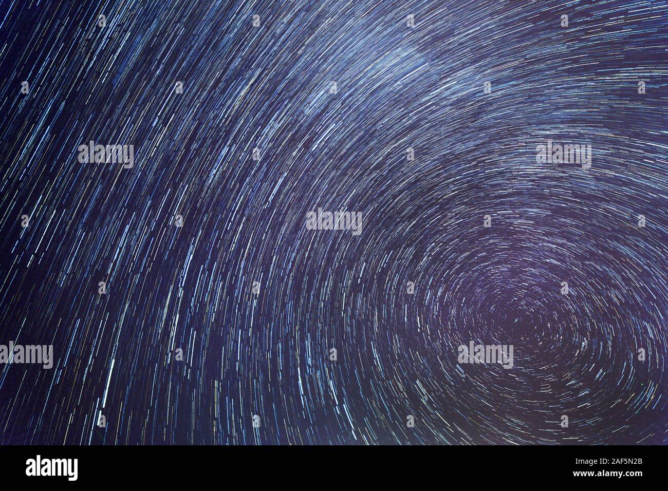 A multitude of stars rotate around the Northern Star, or Polaris Stock ...