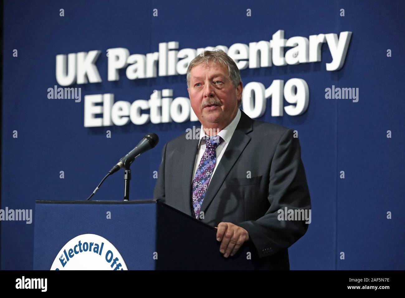 DUP's Sammy Wilson speaks after winning the East Antrim seat at the ...