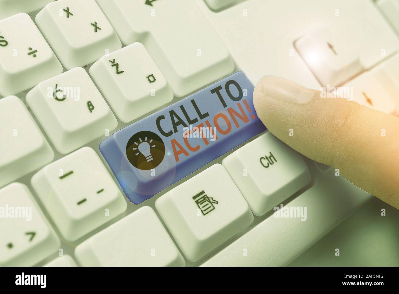 Word writing text Call To Action. Business photo showcasing exhortation ...