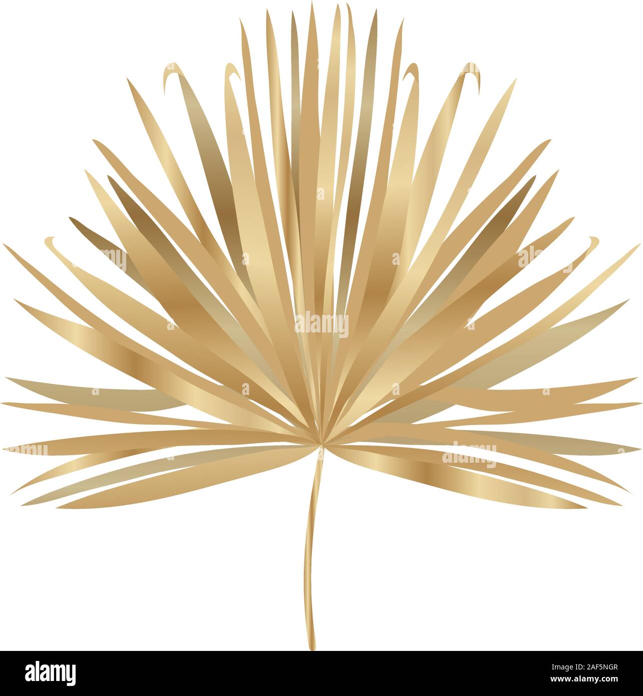 Isolated tropical gold leaf vector design Stock Vector Image & Art - Alamy