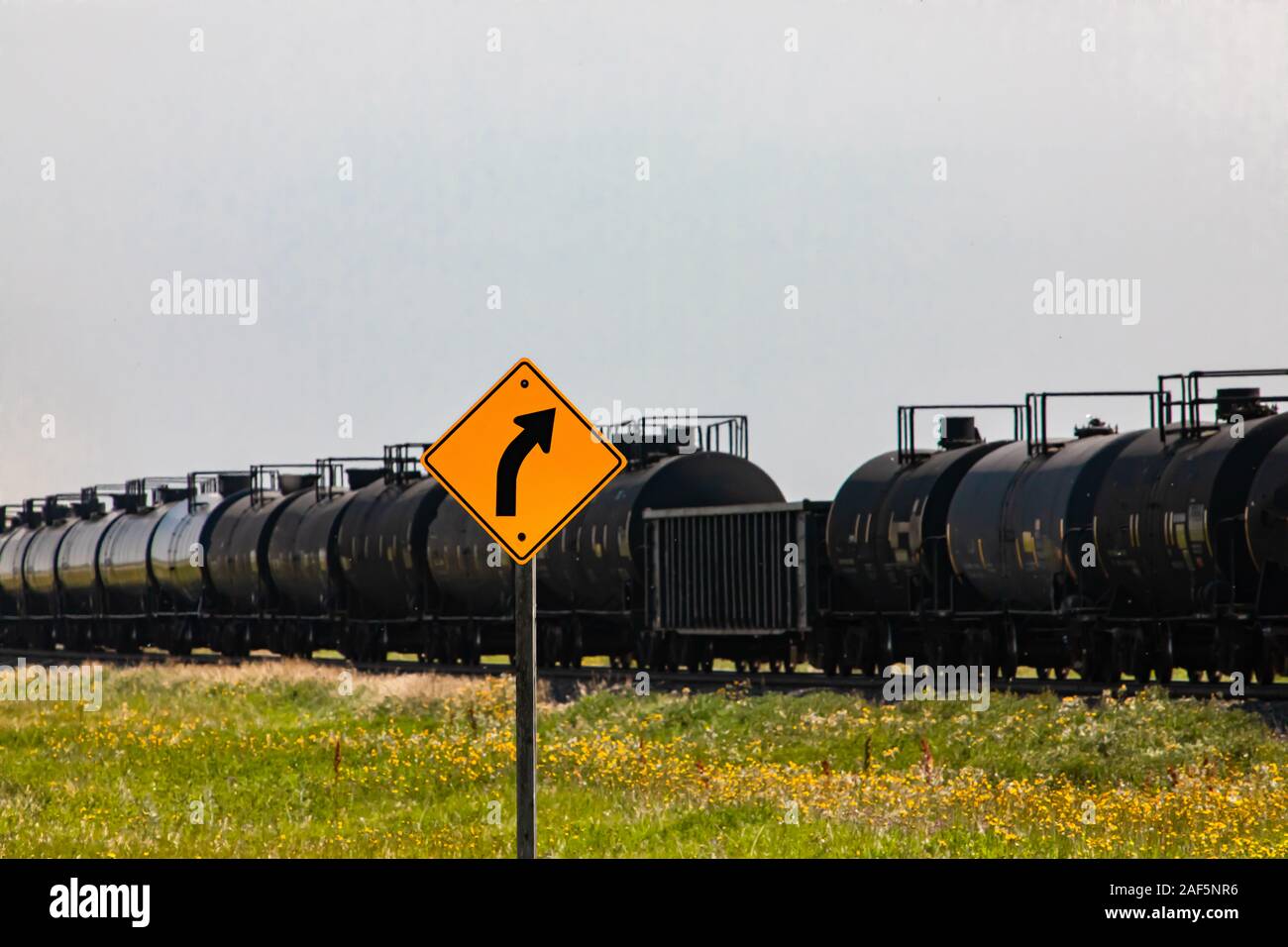 Slight bend or curve in the road ahead, Warning for a curve to the ...