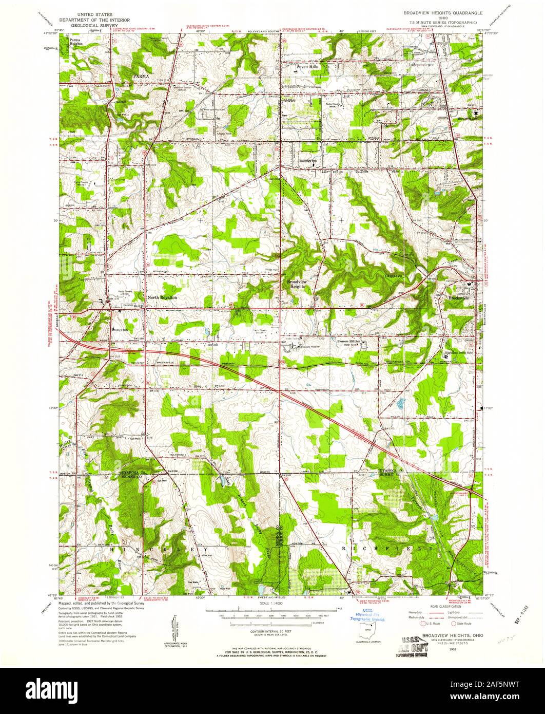 Map of broadview Cut Out Stock Images & Pictures - Alamy