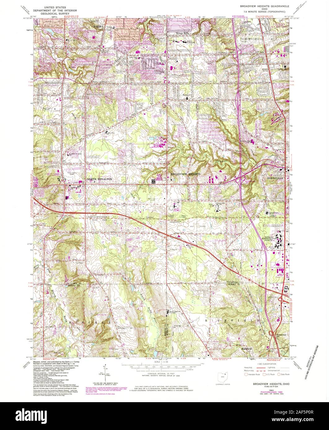 Map of broadview hi-res stock photography and images - Alamy