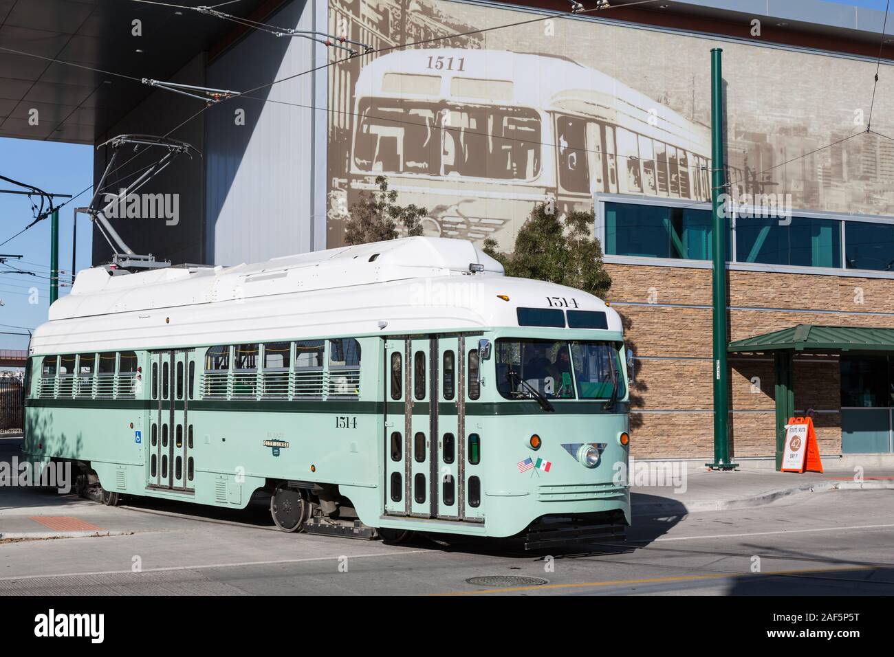 El Paso, Texas. City Street Car Stock Photo - Alamy