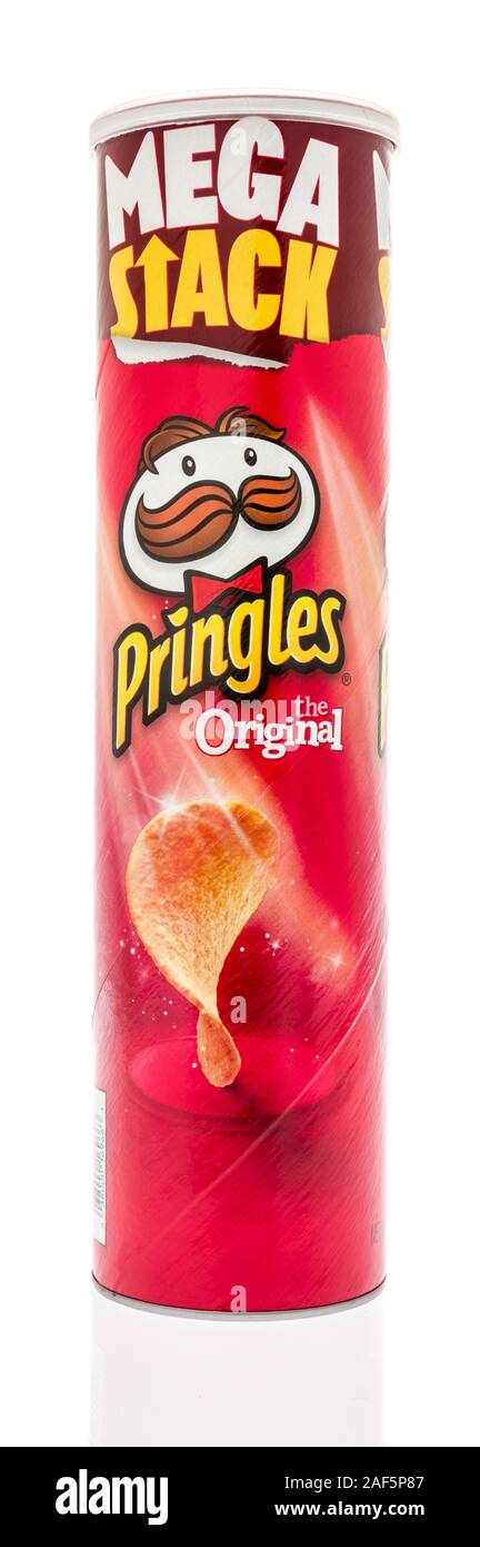 Winneconne, WI - 11 November 2019: A package of Pringles Mega Stack ...