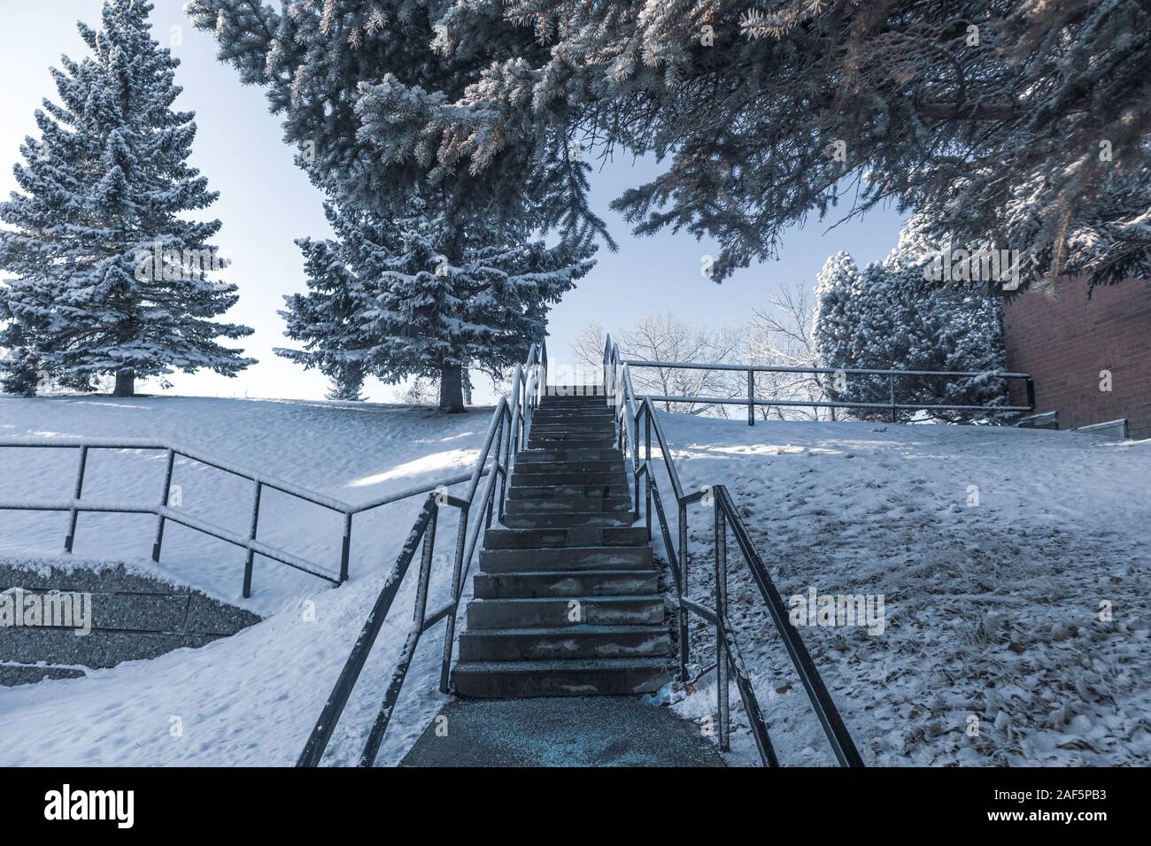 Bottom of stairs looking up hi-res stock photography and images - Alamy