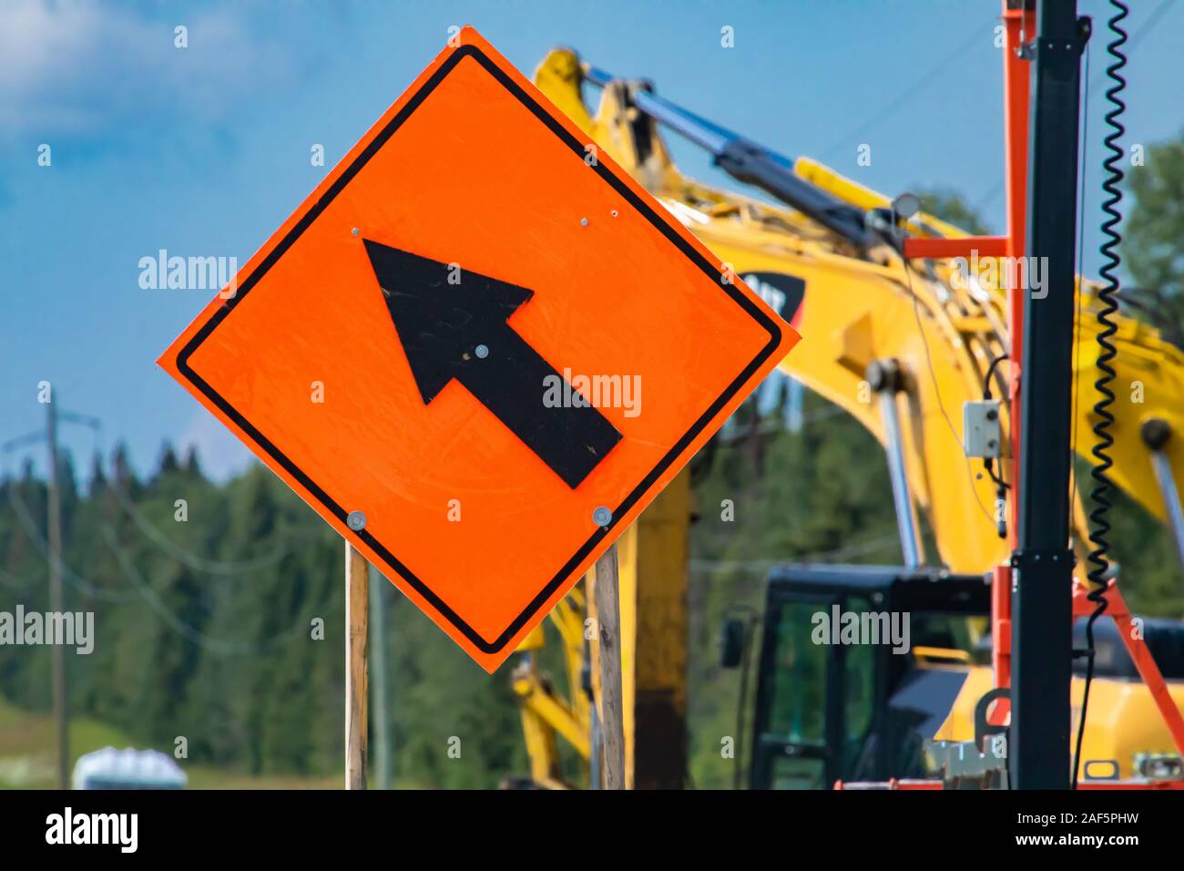 Highway Traffic Signs Arrow High Resolution Stock Photography and ...