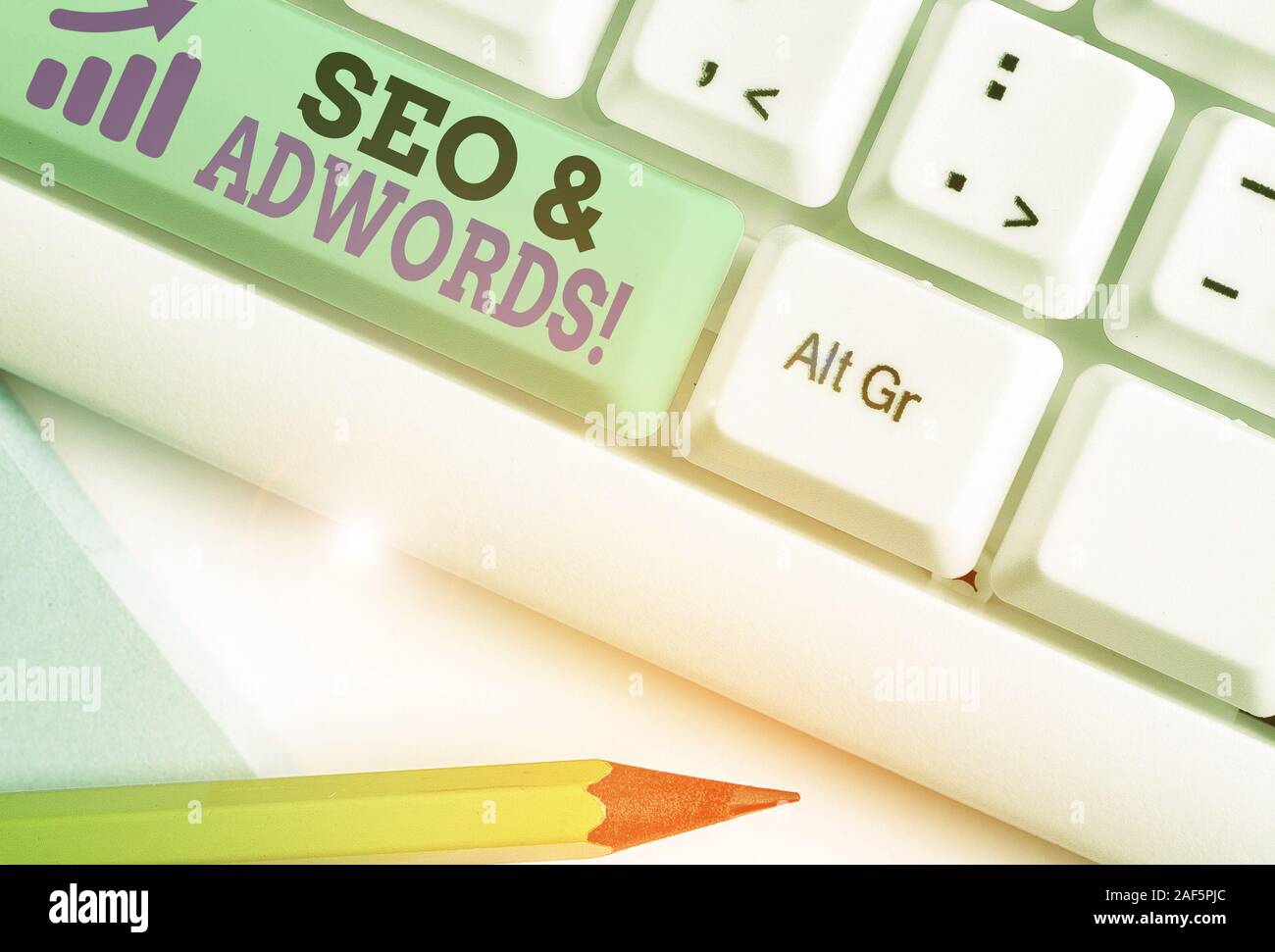 Conceptual hand writing showing Seo And Adwords. Concept meaning they ...