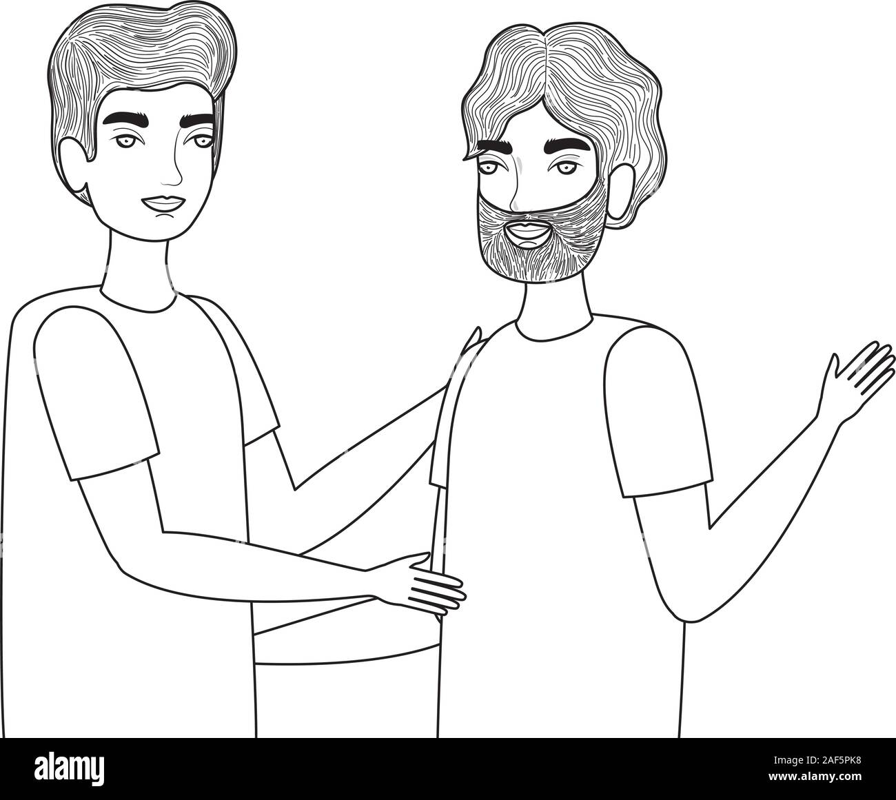 Men cartoon drawing vector design Stock Vector Image & Art - Alamy