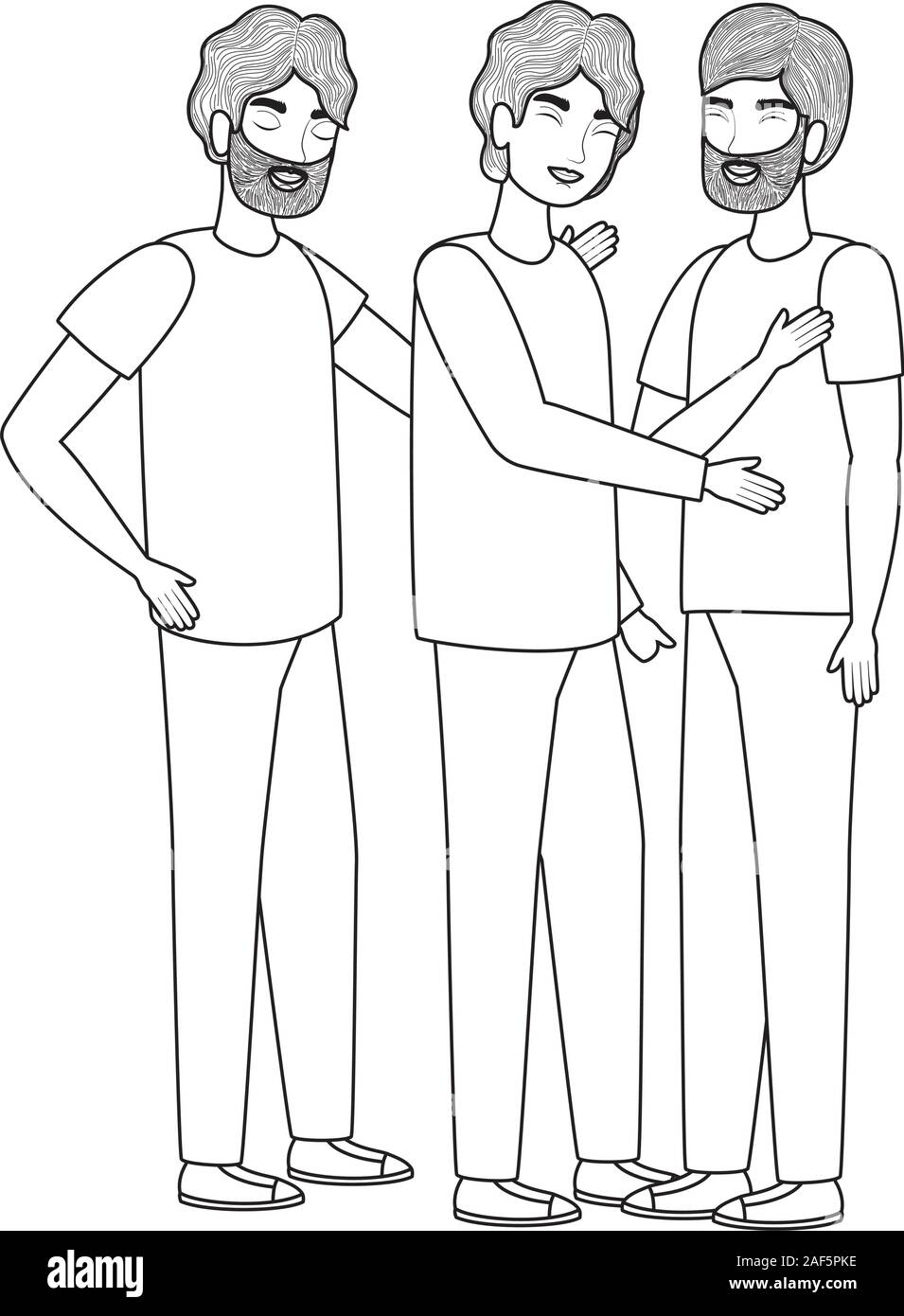 Men cartoon drawing vector design Stock Vector Image & Art - Alamy