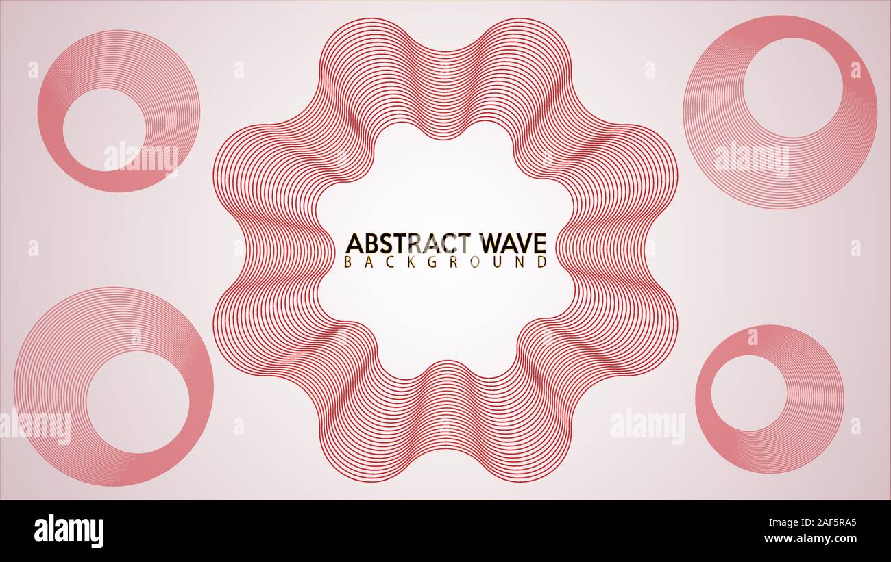 Circular Spectrum Audio Wave, Abstract Wave Line Background Design ...