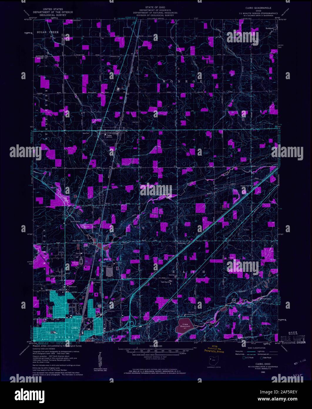 1960 map of cairo hi-res stock photography and images - Alamy