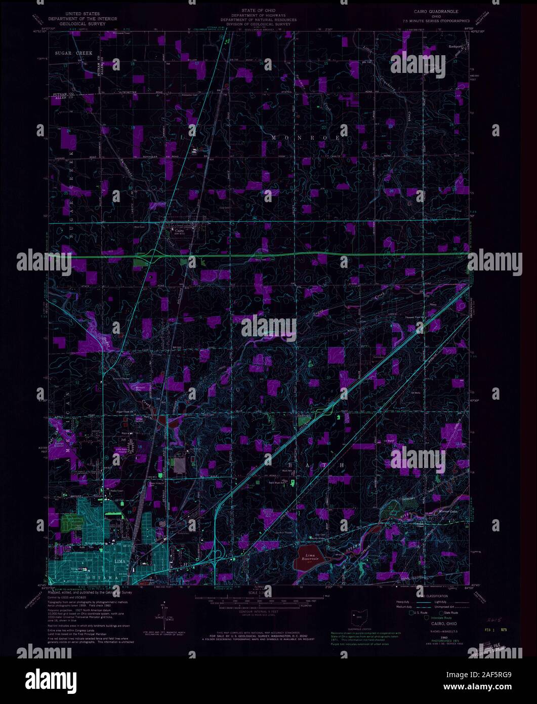 1960 map of cairo hi-res stock photography and images - Alamy