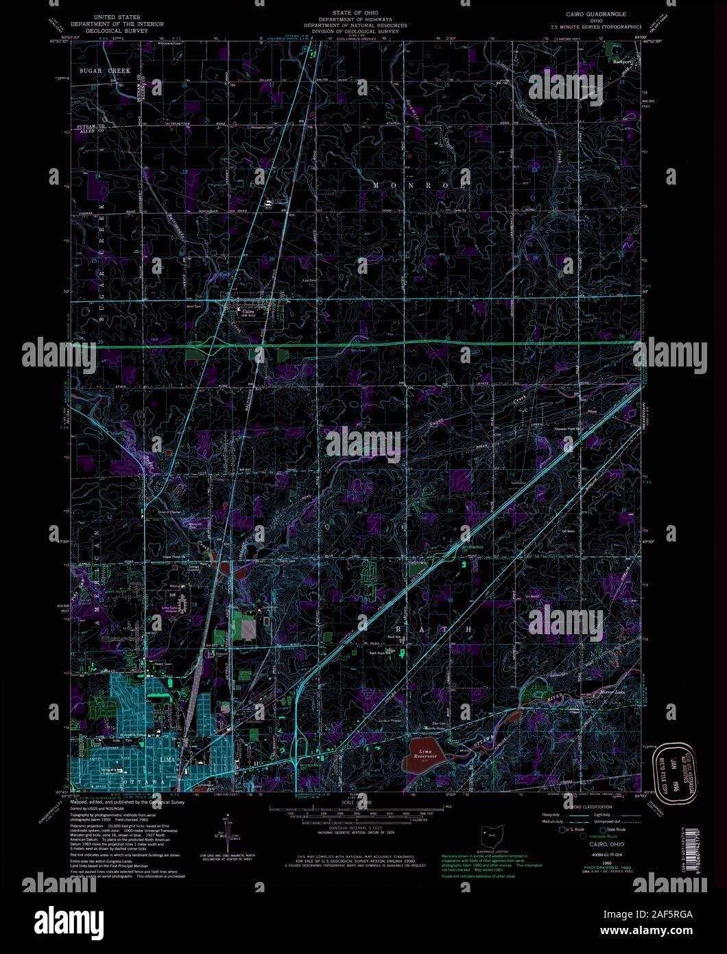 1960 map of cairo hi-res stock photography and images - Alamy