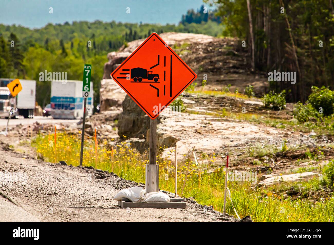 Temporary north entrance road hi-res stock photography and images - Alamy