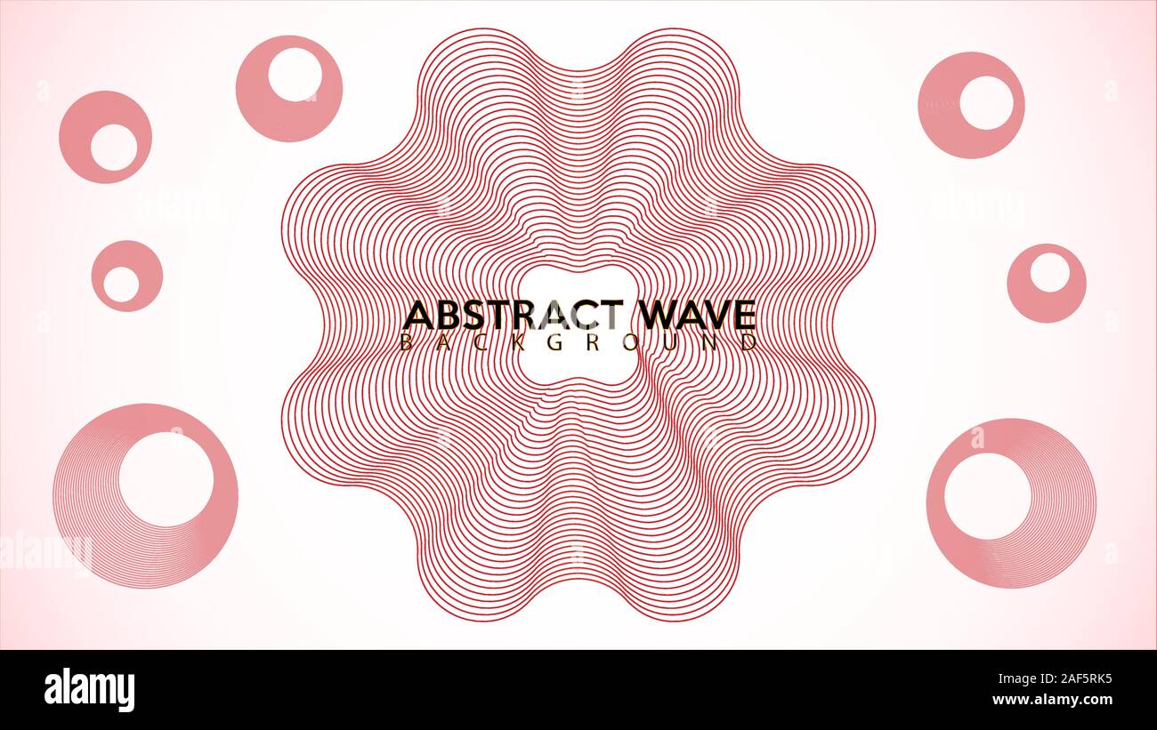 Circular Spectrum Audio Wave, Abstract Wave Line Background Design ...