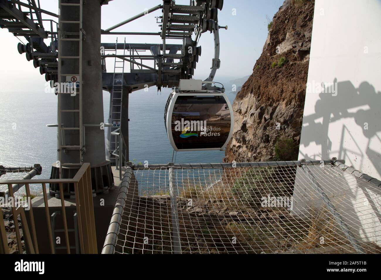 Tram line (tramline) to Faja Dos Padres on Madeira Stock Photo - Alamy