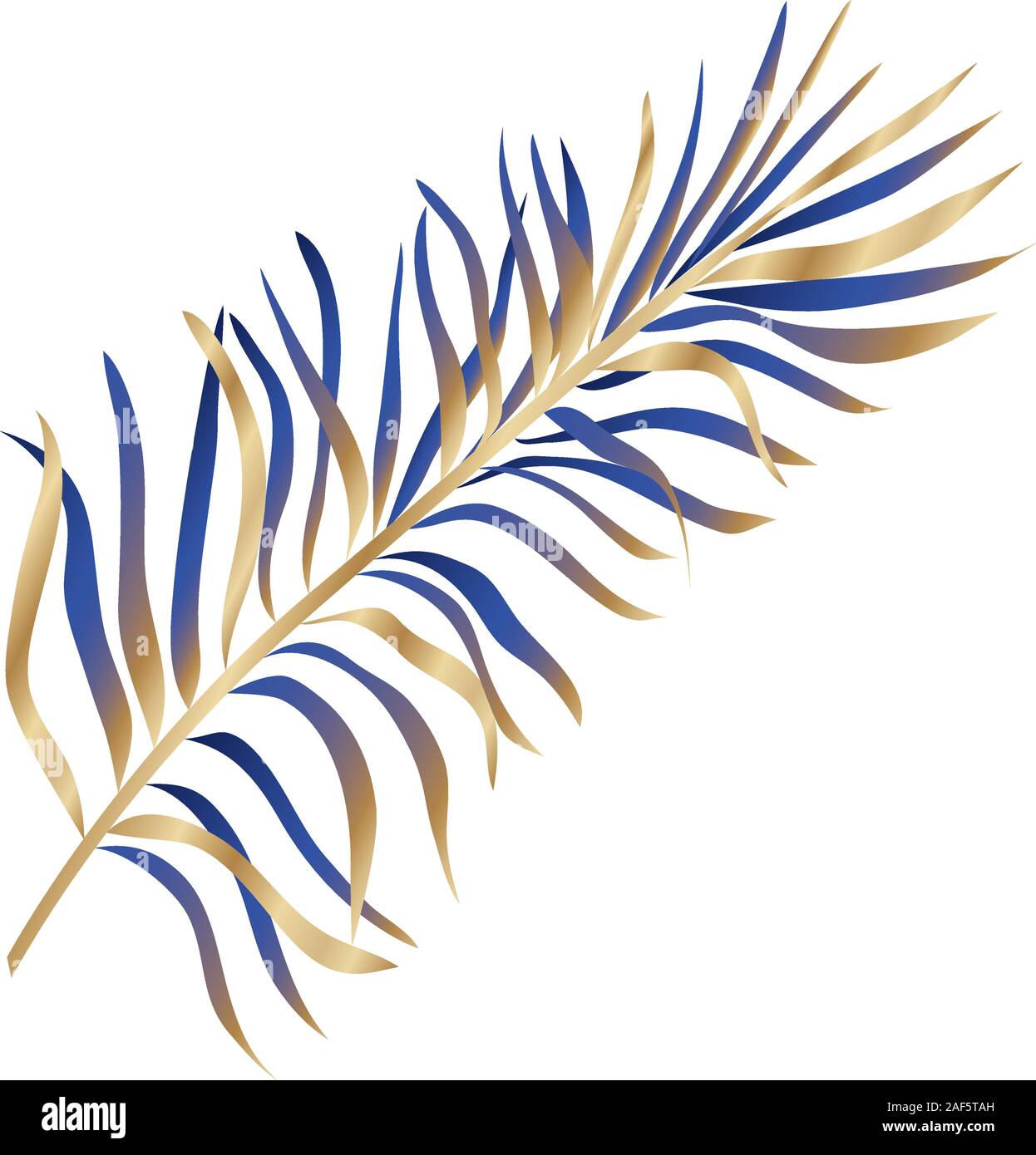 Isolated tropical blue leaf vector design Stock Vector Image & Art - Alamy