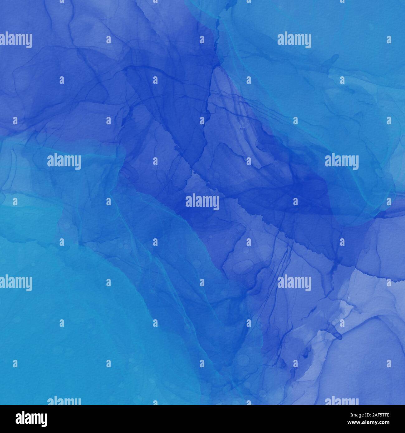 Blue water mark paint ink on White textured background Stock Photo - Alamy