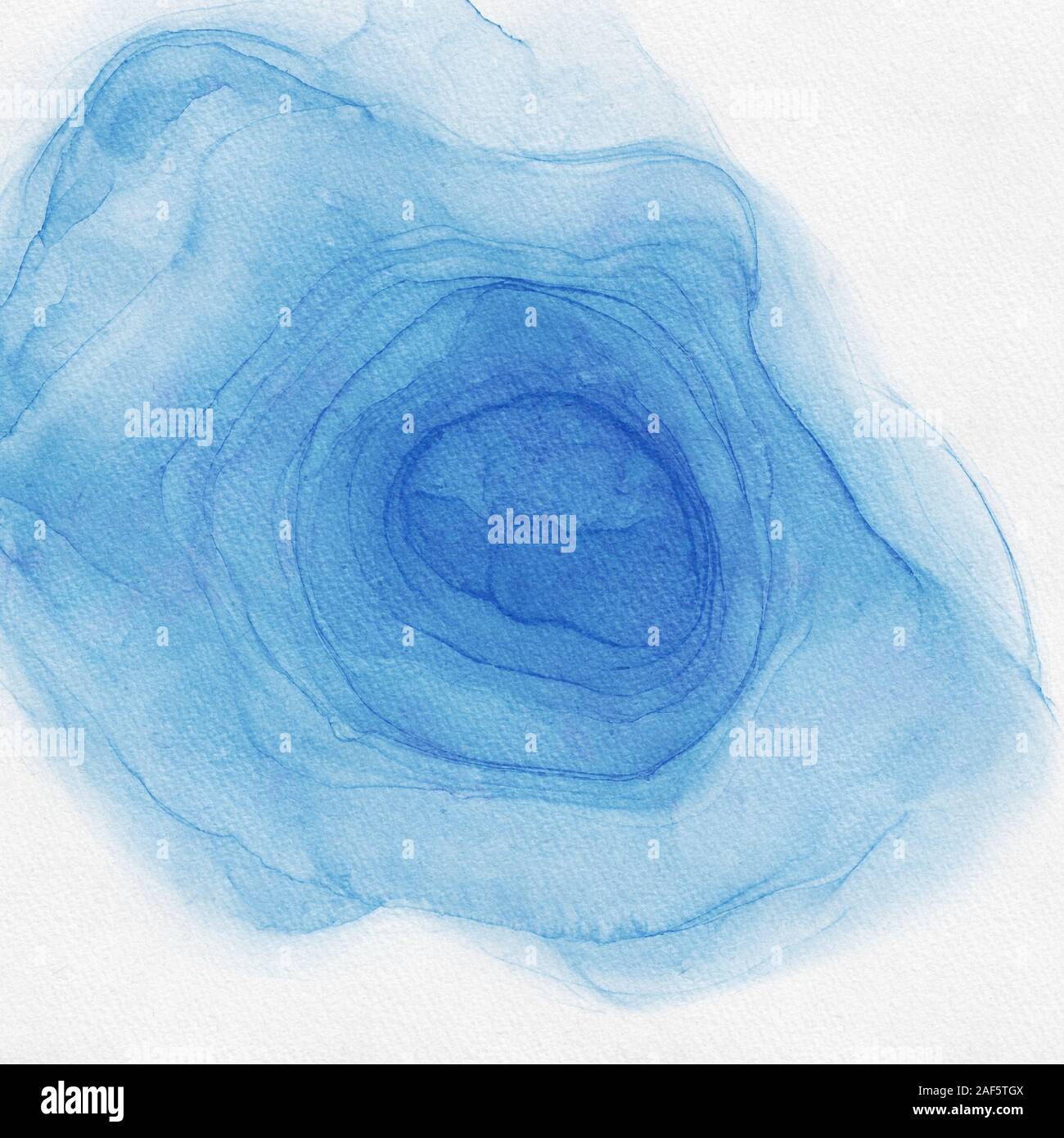 Blue water mark paint ink on White textured background Stock Photo - Alamy