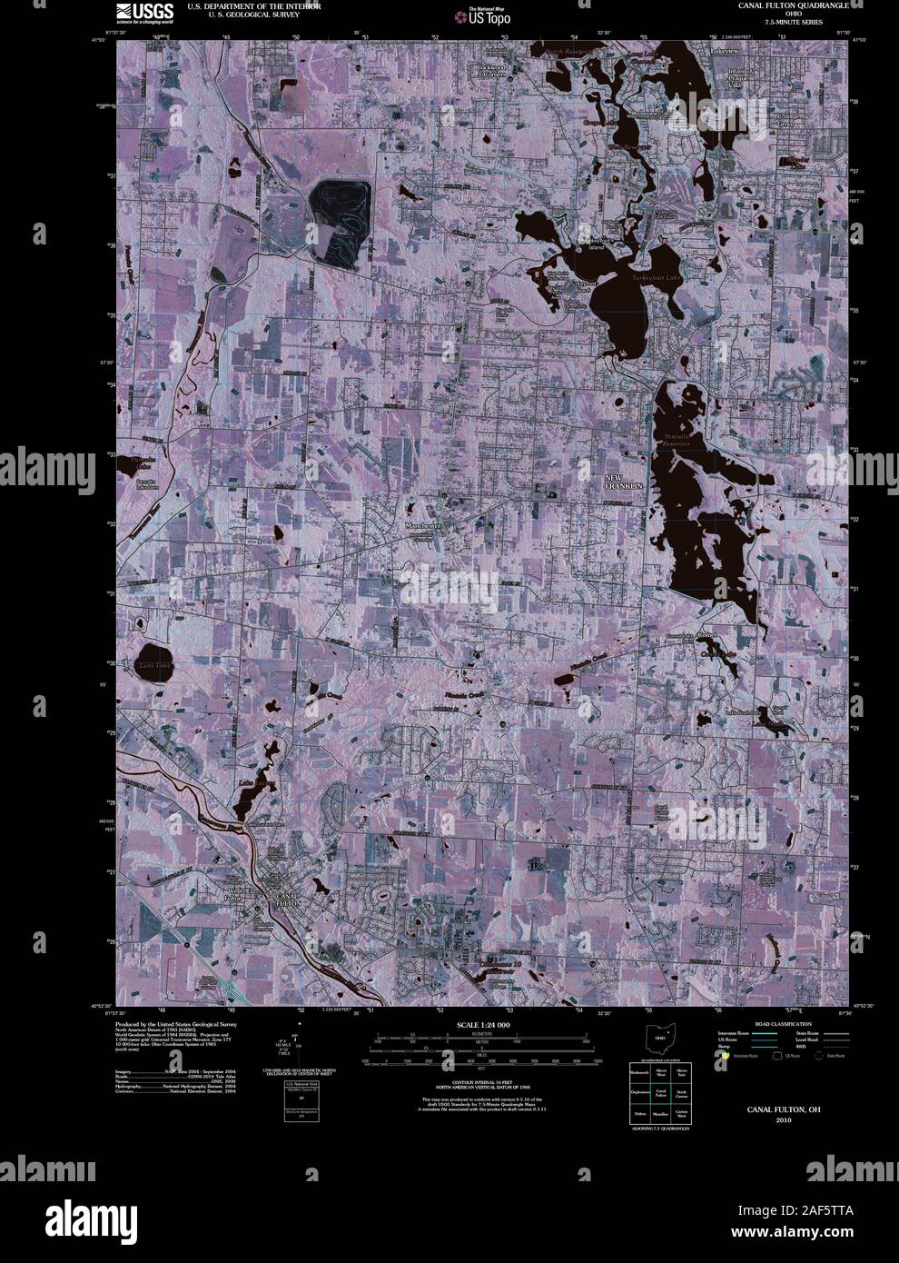 Map of canal fulton hi-res stock photography and images - Alamy