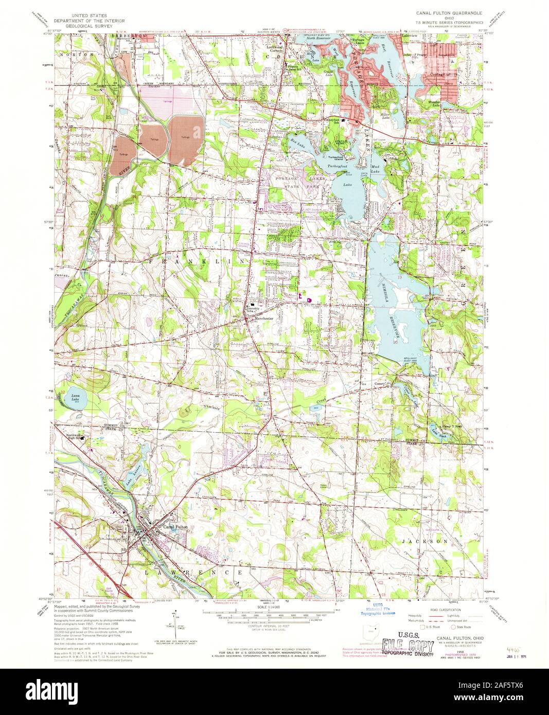 Map of canal fulton hi-res stock photography and images - Alamy
