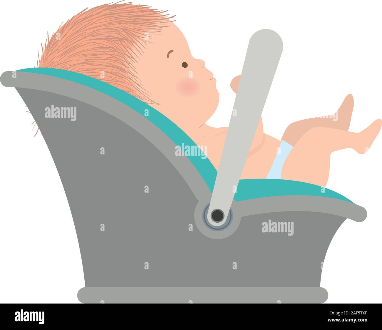 Cute baby boy with basket vector design Stock Vector Image & Art - Alamy