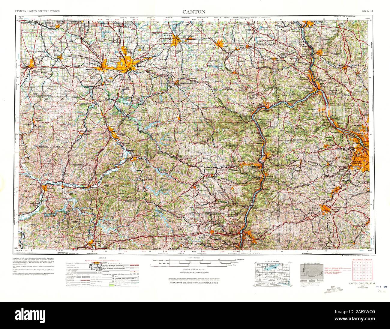 Canton ohio map Cut Out Stock Images & Pictures - Alamy
