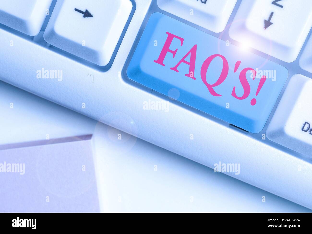 Writing Note Showing Faq S Business Concept For List Of Questions And Answers Relating To