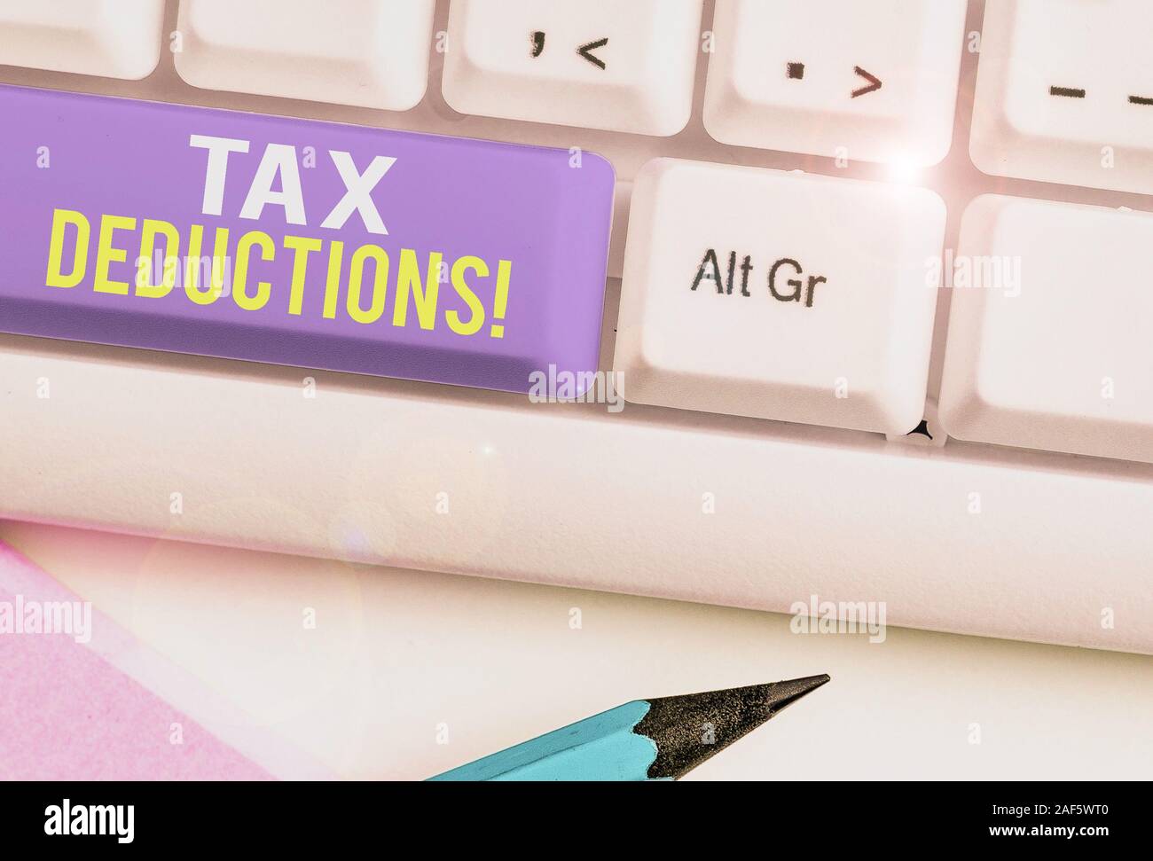 Text sign showing Tax Deductions. Business photo showcasing reduction ...